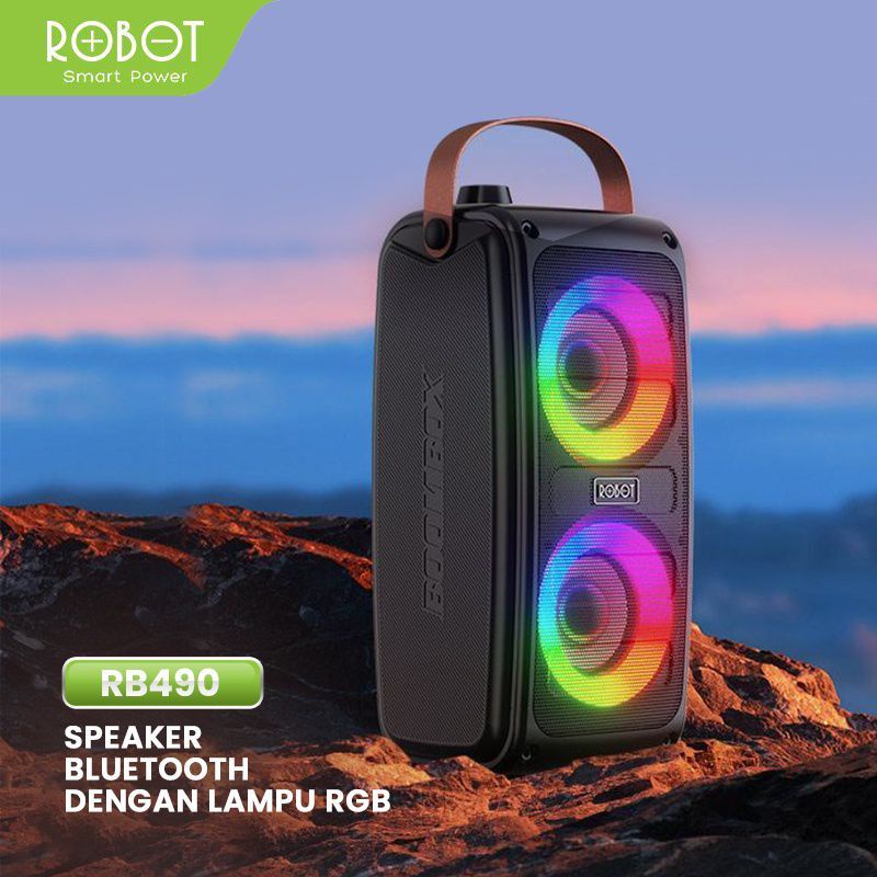 Jual Robot RB490 BOOMBOX Portable Bluetooth Karaoke Bluetooth Speaker ...