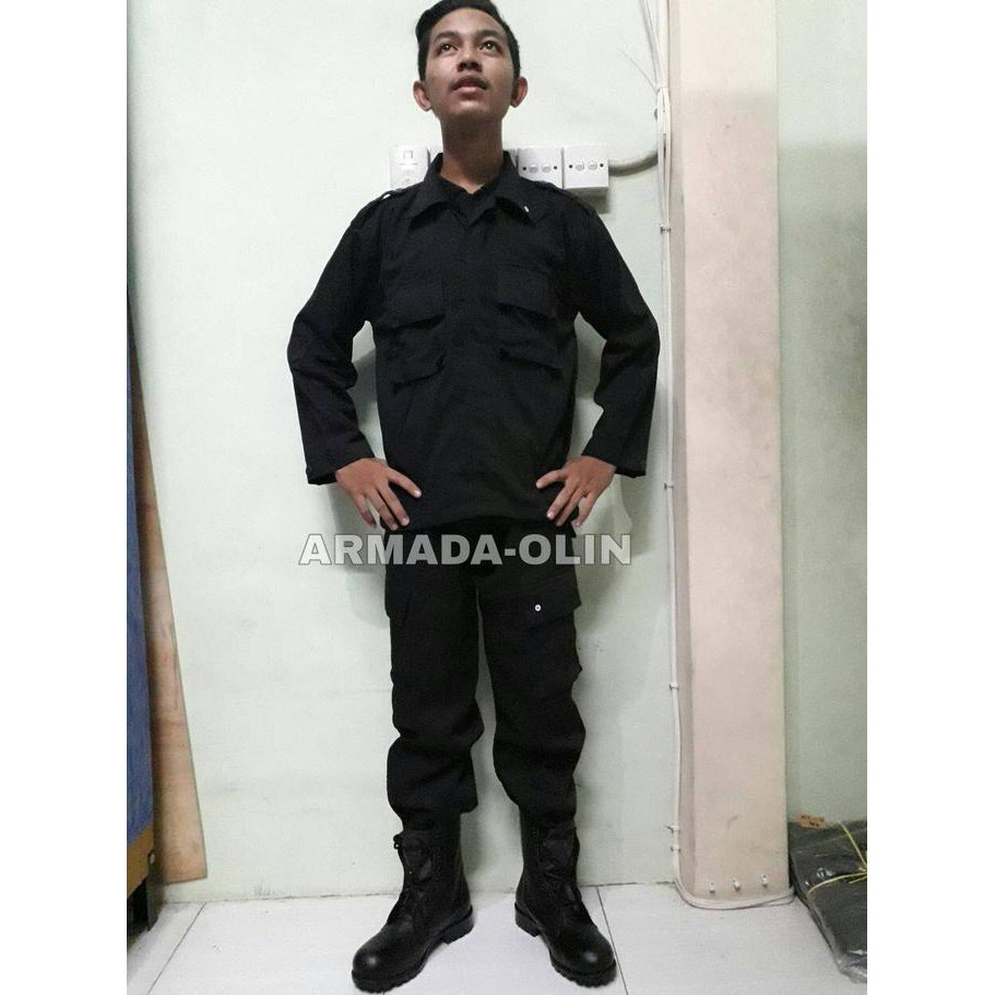 Jual Seragam Pdl security Drill / Seragam pdl satpam Drill | Shopee Indonesia