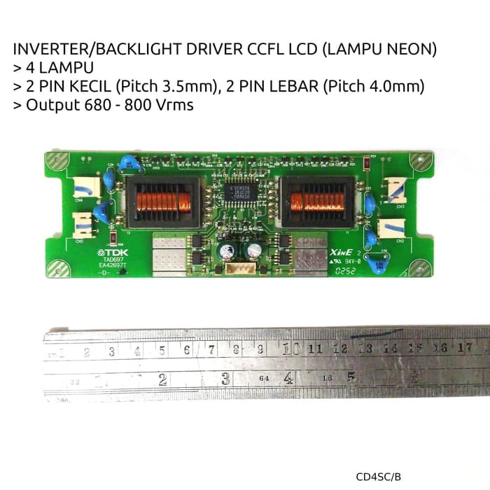 Jual LCD CCFL Inverter 4 lampu - 2 Pin Lebar 2 Pin Kecil / Bekas / Used | Shopee Indonesia