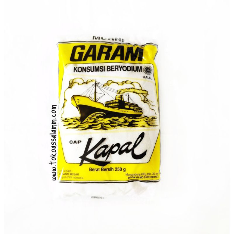 Jual Garam Cap Kapal 250gr | Shopee Indonesia