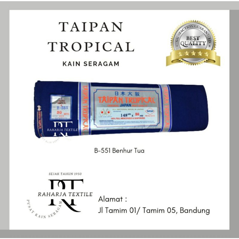Jual Kain Taipan Tropical 0.5m Bahan Seragam Meteran Eceran Part 2 ...