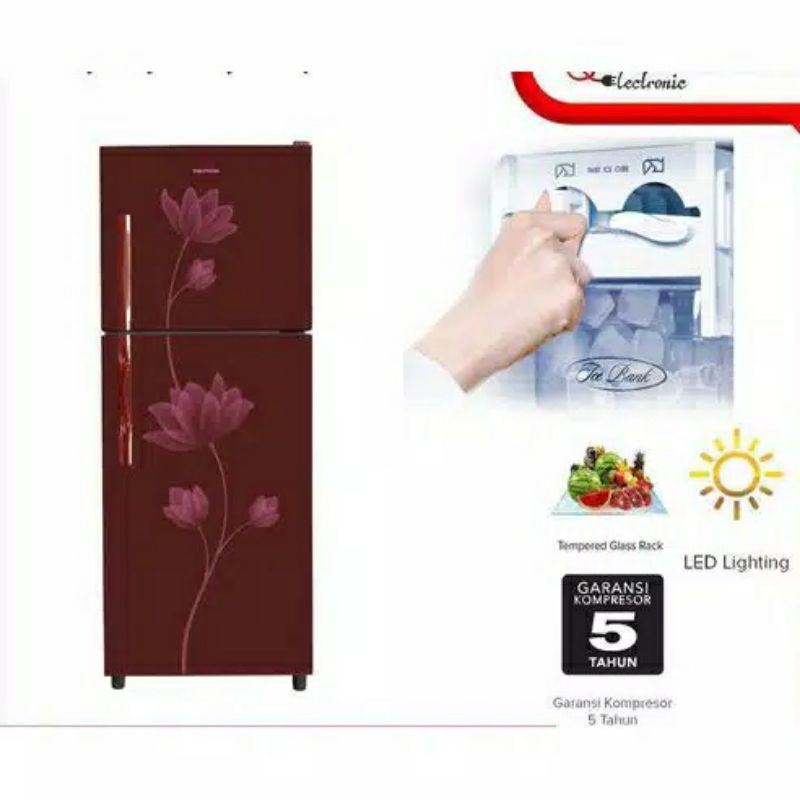 Jual KULKAS 2 PINTU POLYTRON PRB 239 237 / PRW 252T 23DMY NO FROST ...