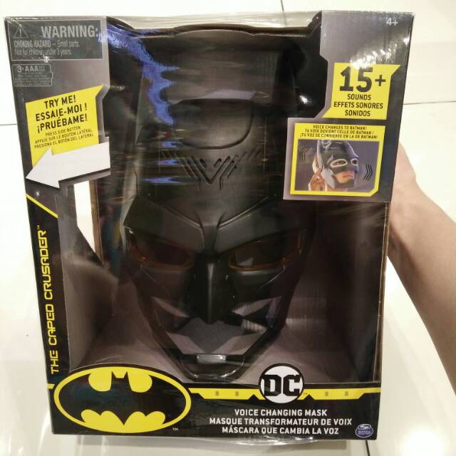 Jual Topeng Voice Changing Mask Batman Sound Effets DC Comics Spin ...