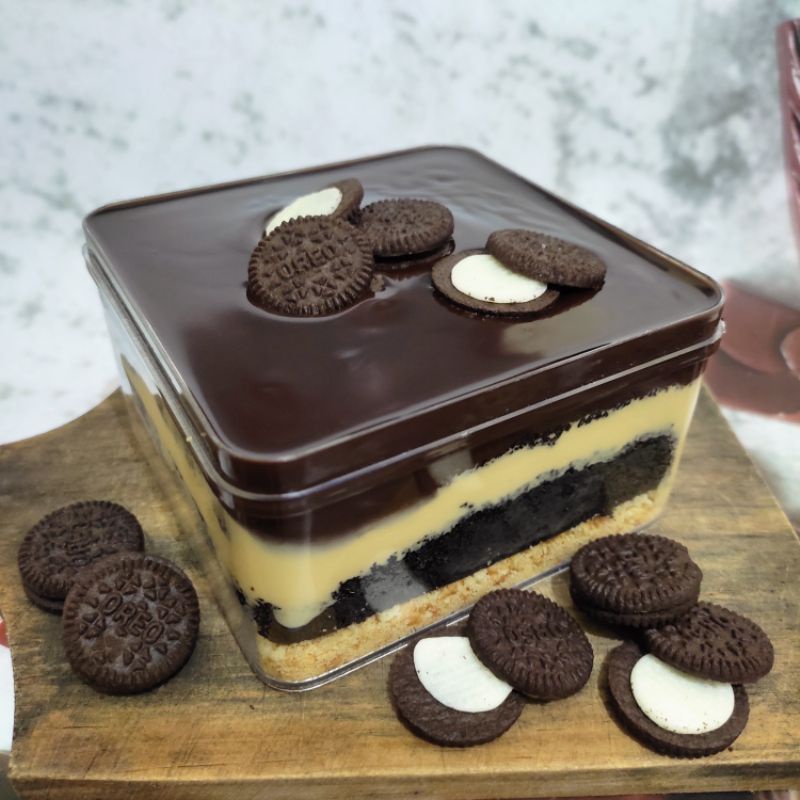 Jual DESSERT BOX AFRICAN BLACK MINI OREO / DESSERT BOX 10x10x6cm ...