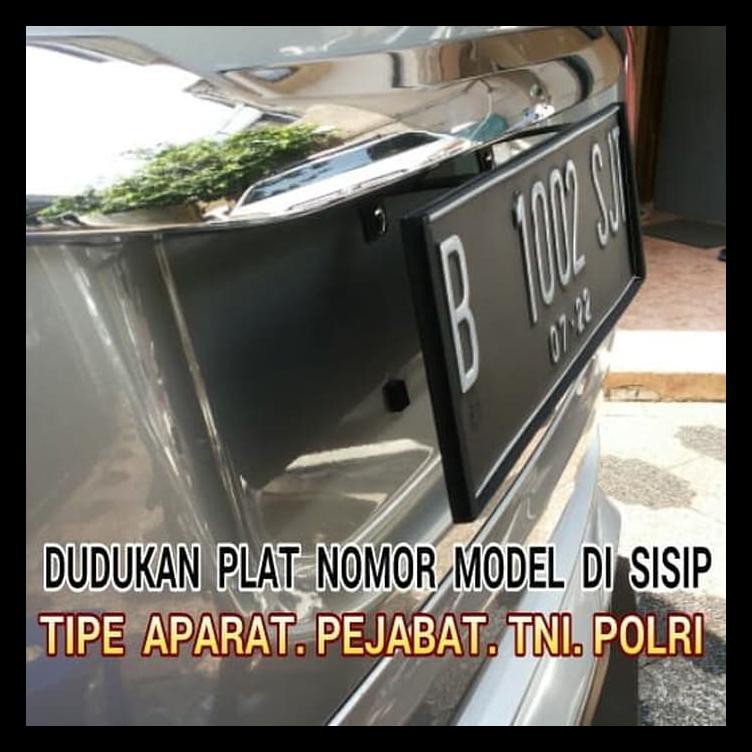 Jual Dudukan Plat Nomor Mobil. Tipe : Tni - Polri. Plat Di Sisip Dari ...