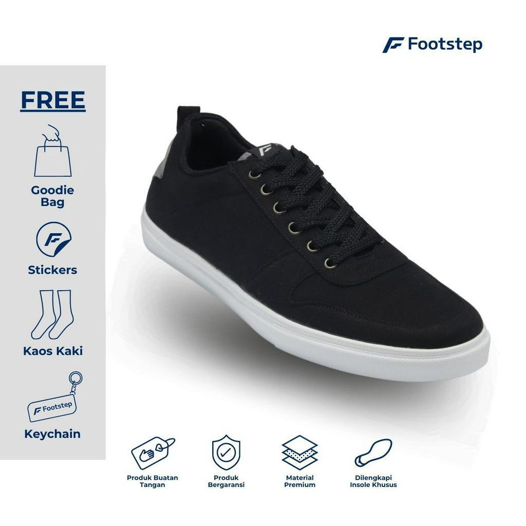 Jual Footstep Footwear Sepatu pria Sneakers Starry Black Original Shoes ...