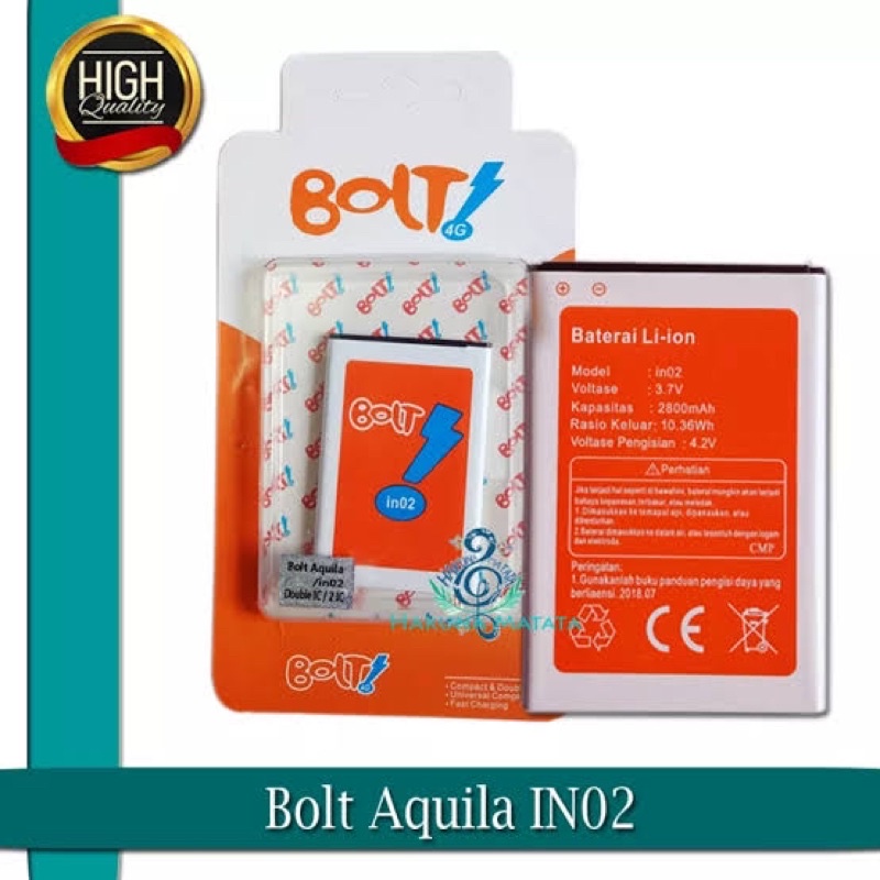 Jual Batre Battery Baterai Wifi Modem Bolt Aquila Slim In02 2800 mAh Original Batre Battery High ...