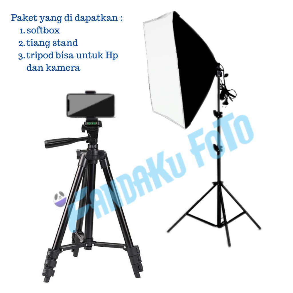 Jual Paket Softbox Dengan Tripod Hp Atau Smartphone | Shopee Indonesia