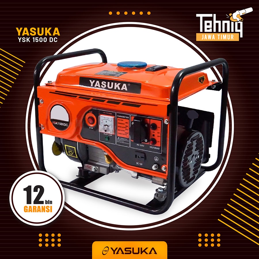 Jual Genset Listrik Bensin Portabel YASUKA 1500 DC Power Generator ...