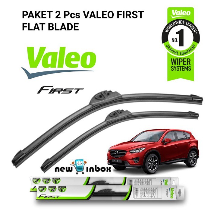 Jual Wiper Valeo First Flat Blade Frameless Mazda CX5 CX-5 CX 5 2012-On 24" & 18" | Shopee Indonesia