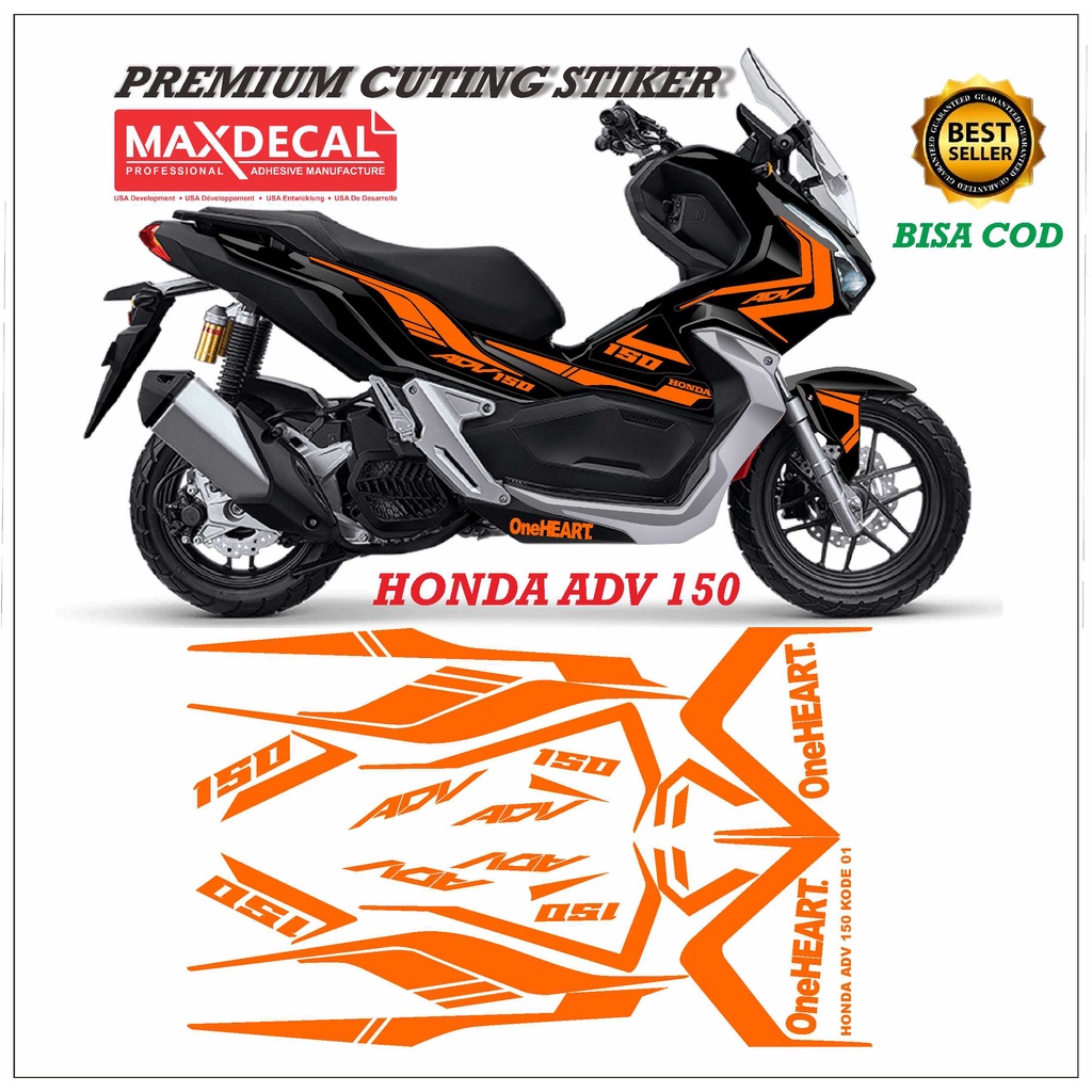 Jual STIKER CUTING STICKER BODY HONDA ADV 150 | Shopee Indonesia
