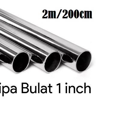 Jual Pipa Bulat 200cm/2m Croem 1" inc l Gantungan Baju Display | Shopee ...