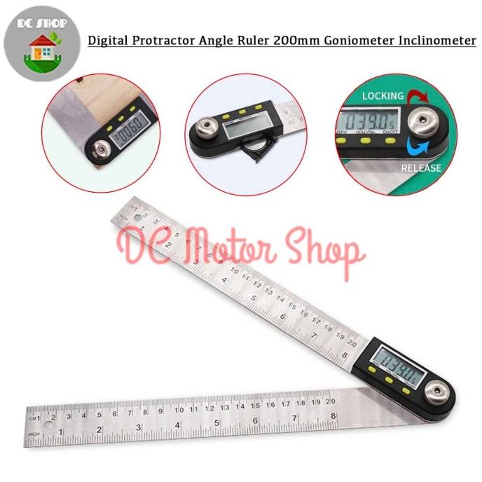 Jual Digital Protractor Angle Ruler Goniometer Inclinometer Penggaris ...