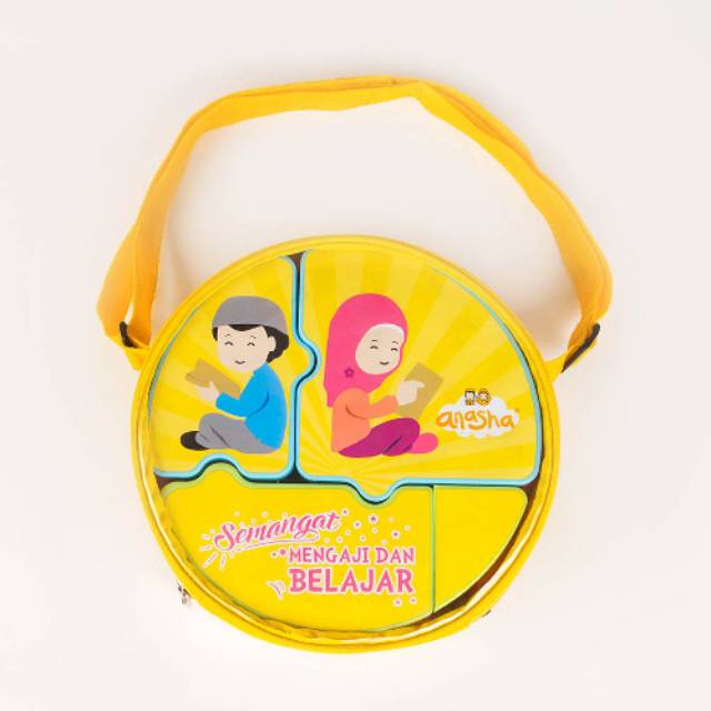 Jual Tempat Makan Anasha Rayyan Puzzle Lunch Set | Shopee Indonesia