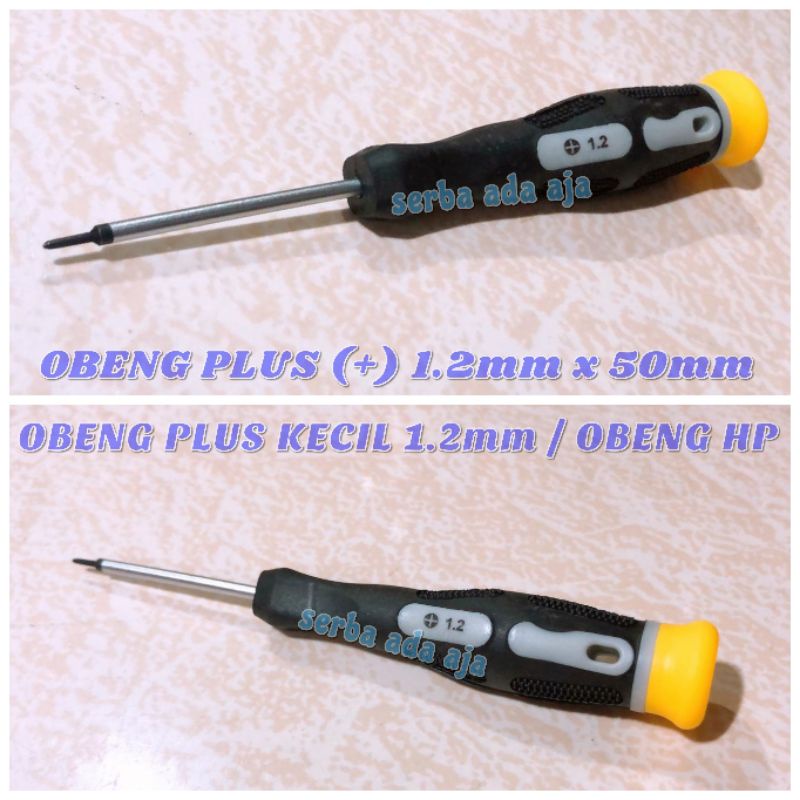 Jual OBENG PLUS (+) 1.2mm x 50mm / OBENG PLUS KECIL / OBENG HP / OBENG ...