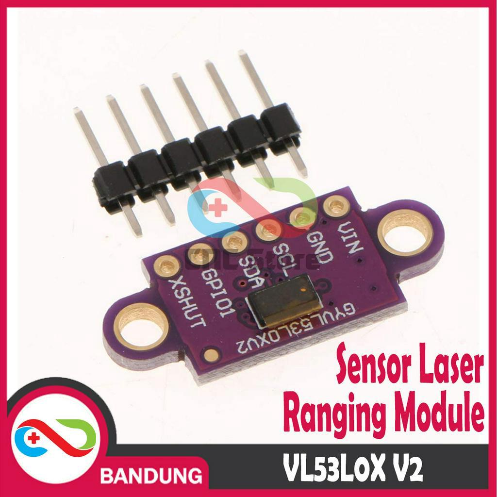 Jual VL53L0X V2 LASER RANGE MODULE TIME OF FLIGHT SENSOR JARAK LASER ...