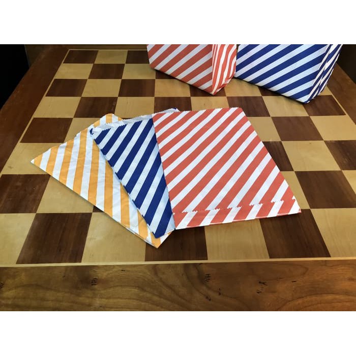 Jual Paperbag Flat Kantong Kertas Warna ungu/biru/kuning/MERAH/ hitam ...