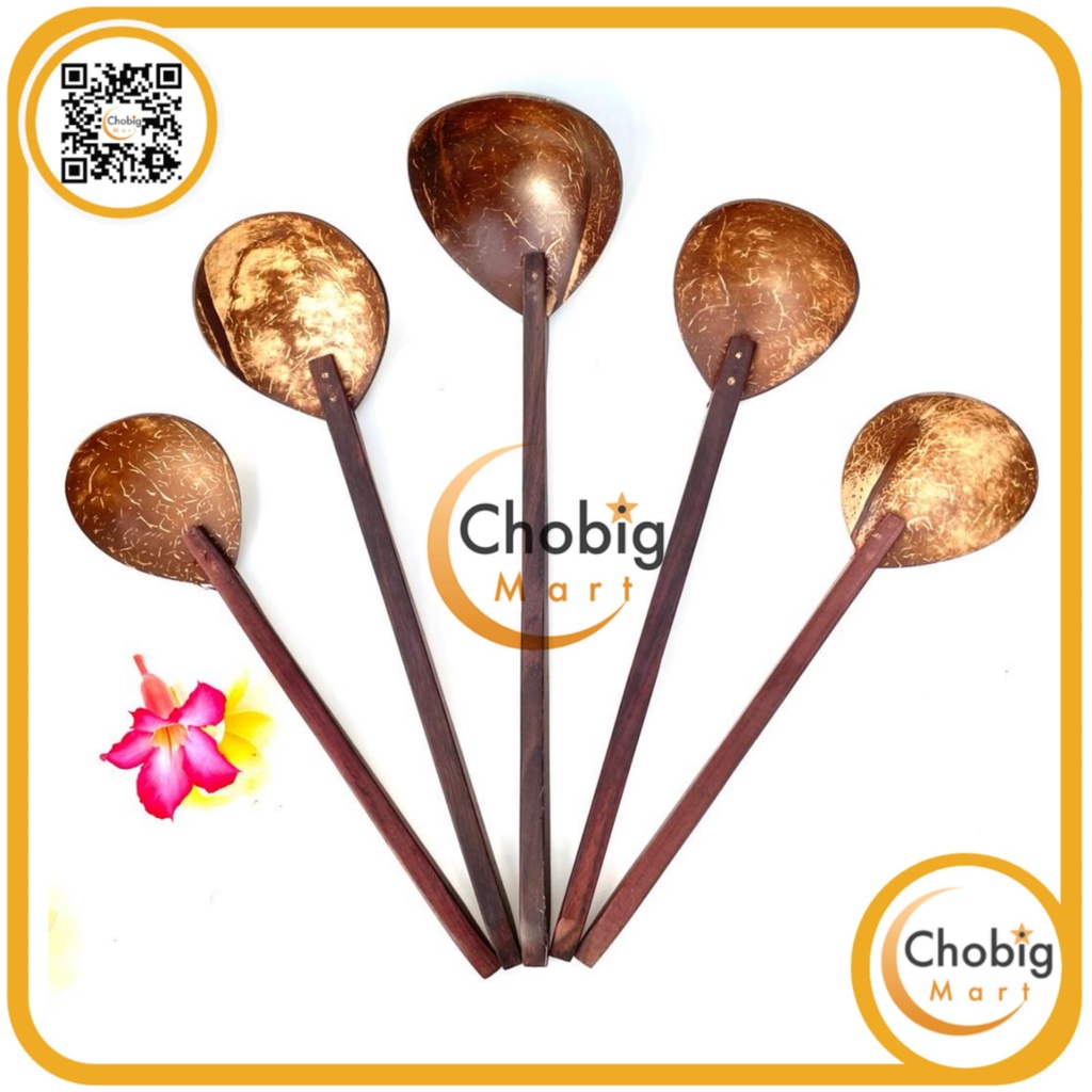 Jual CHOBIG Irus Batok Kelapa GELAP Erus Sup Sendok Kuah Besar Large ...