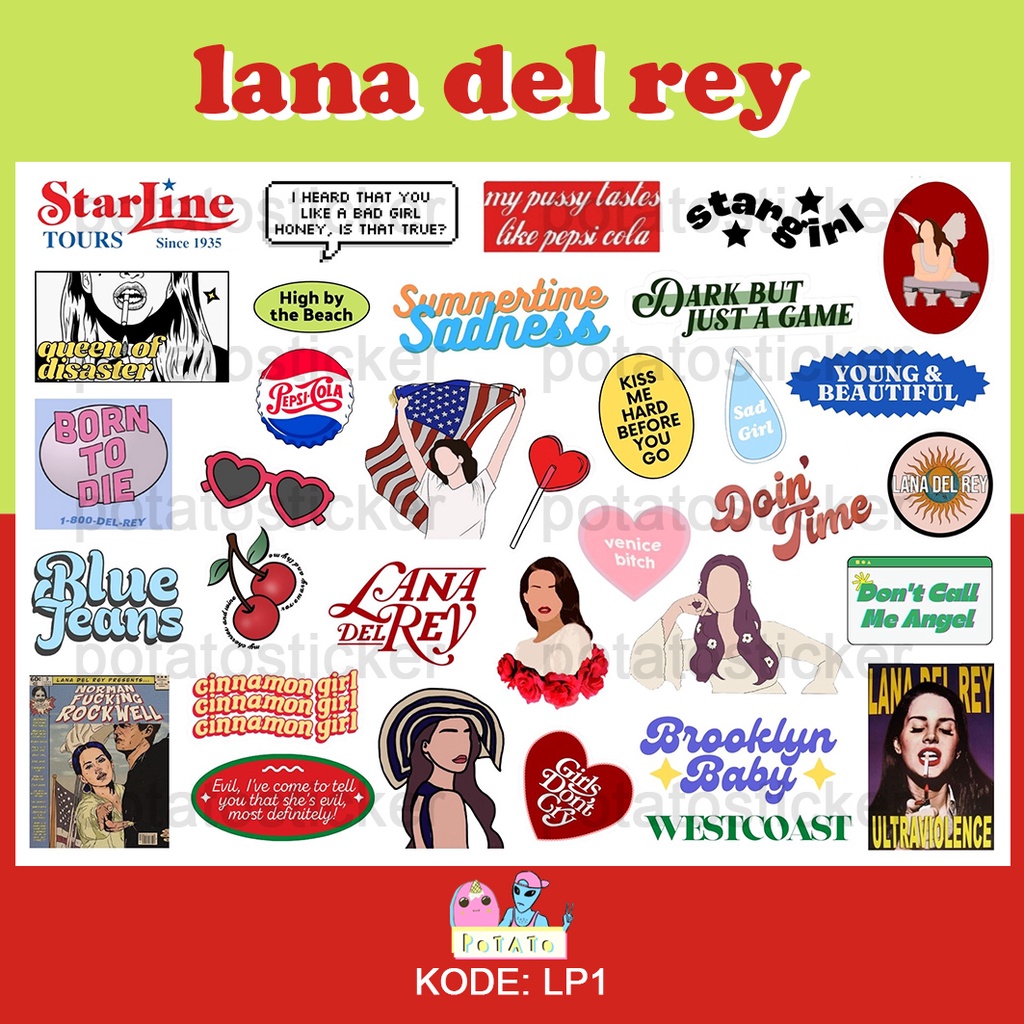 Jual Lana Del Rey - Sticker / Stiker Tumblr | Shopee Indonesia