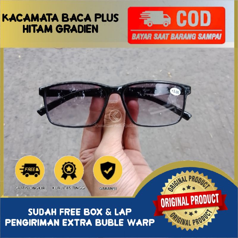Jual KT9132F Kacamata Baca Plus 2in1 Double Focus Baca dan Jalan Lensa ...