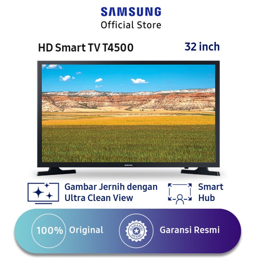 Jual LED SAMSUNG 32 T4500 Smart LED TV 32 Inch HD 32T4500 - UA32T4500 ...
