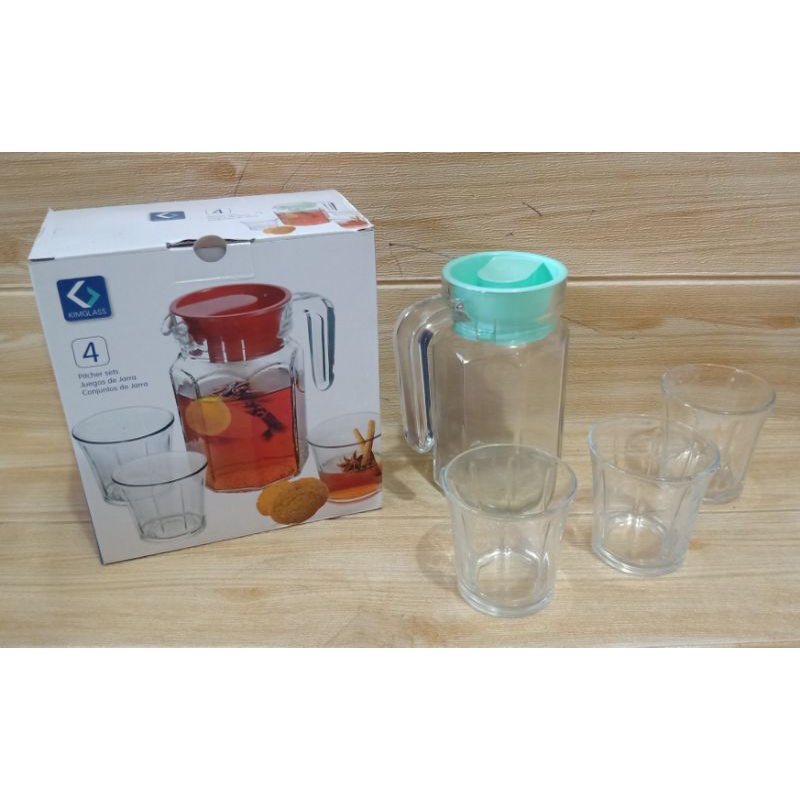 Jual Gelas set 1 Teko 3 Gelas / Teapot set gelas kaca | Shopee Indonesia