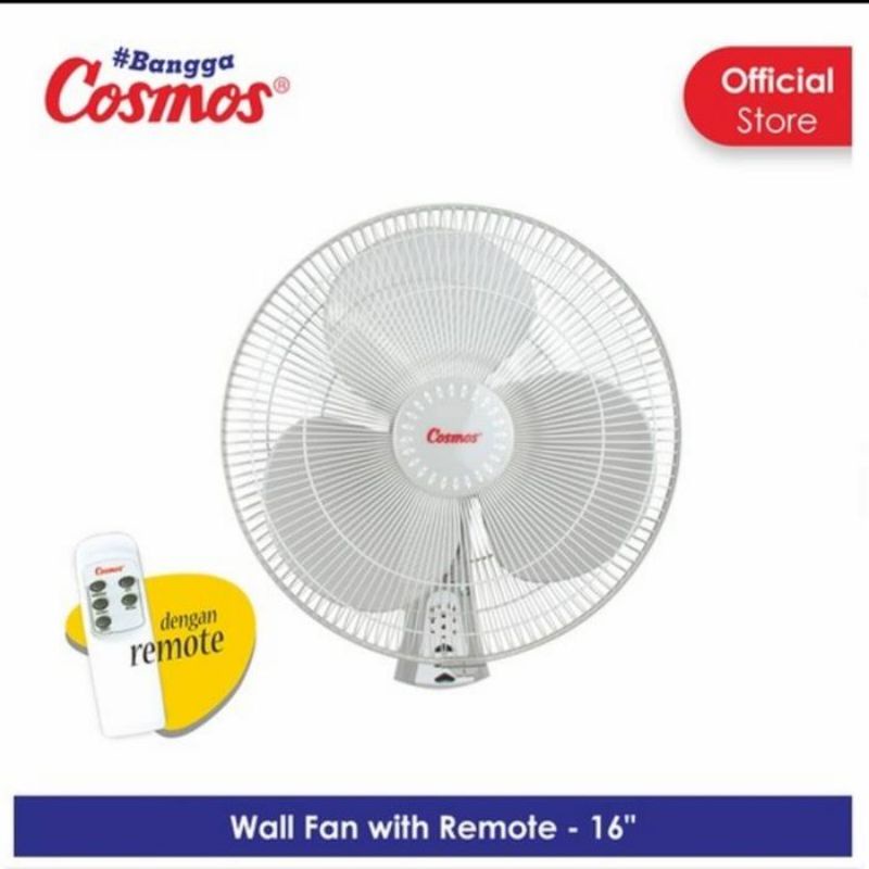 Jual Wall fan COSMOS 16WFCR 16 IN remot control | Shopee Indonesia