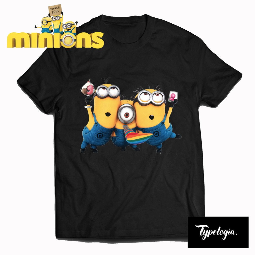 Jual KAOS TRIO MINIONS DESPICABLE ME 2 / KAOS PREMIUM / KAOS SABLON ...