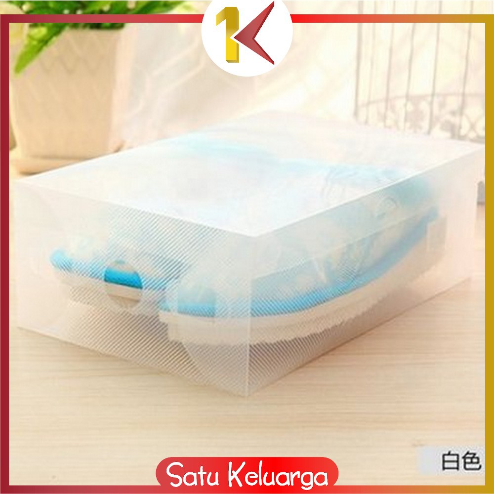 Jual SK-C157 Kotak Sepatu Tebal Shoes Box Sepatu Transparan Kotak Rak ...