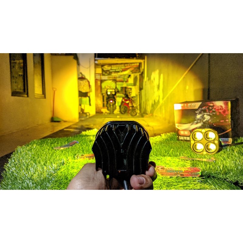 Jual LAMPU TEMBAK D4 LASER GUN V2 HRJ LENSA 8D PUTIH KUNING SUPER ...