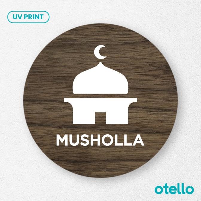 Jual Signage Musholla Sign Board Kayu Label Papan Nama Masjid Mushola ...
