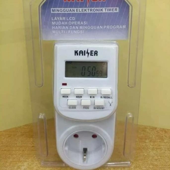 Jual stop kontak timer kaiser digital analog kaiser | Shopee Indonesia