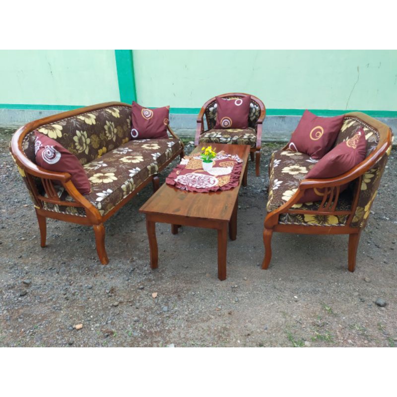 Jual FREE ONGKIR KEBUMEN kursi kayu jati 321/kursi minimalis maribet ...