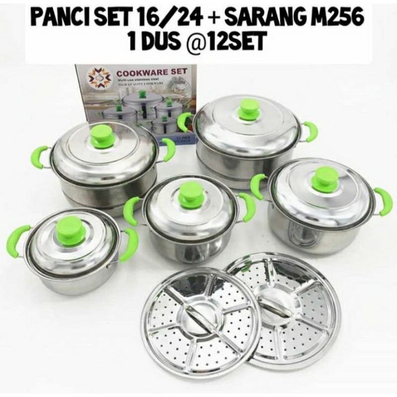 Jual super Promo murah Panci set 12 set/pc(cook ware set) | Shopee ...