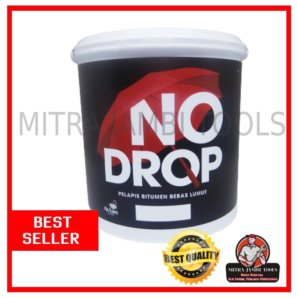 Jual CAT TEMBOK PELAPIS ANTI BOCOR NO DROP BITUMEN BLACK 4 KG | Shopee Indonesia