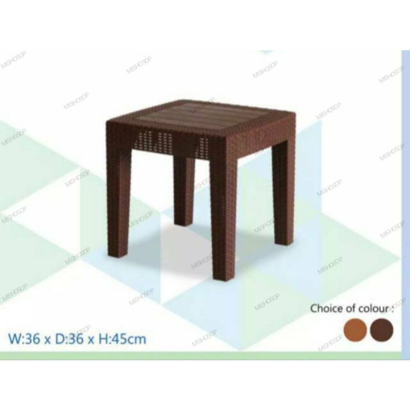 Jual MEJA TERAS / MEJA TAMAN / MEJA TAMU / MEJA PLASTIK ROTAN OCTR ...