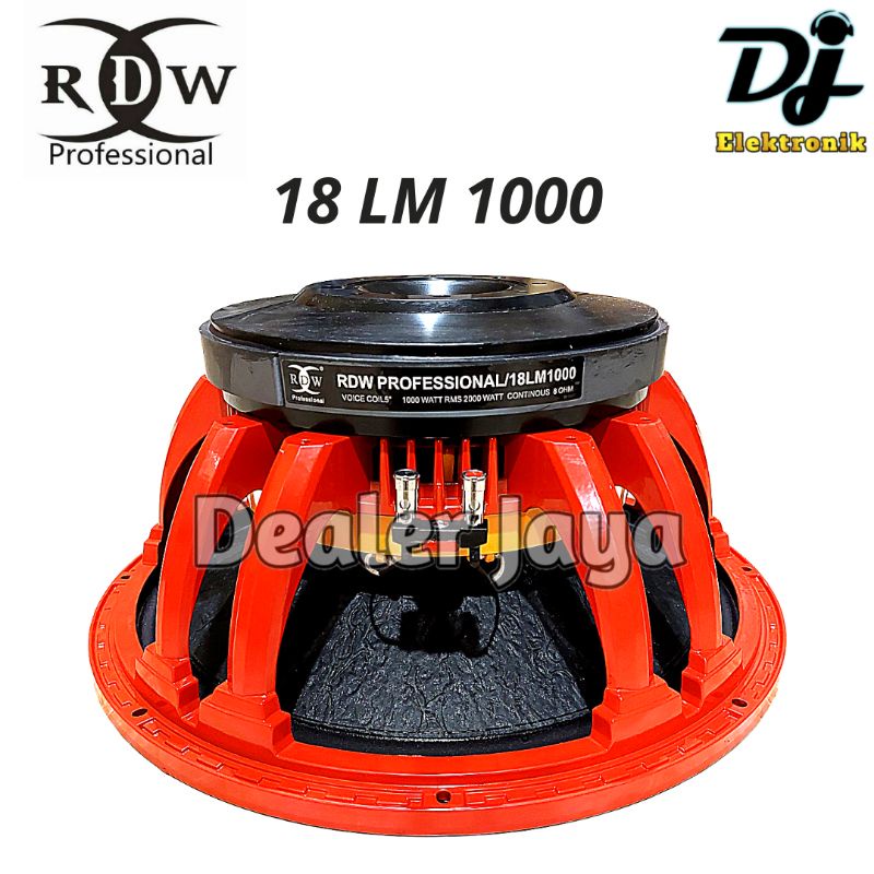 Jual Speaker Komponen RDW 18 LM 1000 / 18 LM1000 - 18 inch | Shopee ...