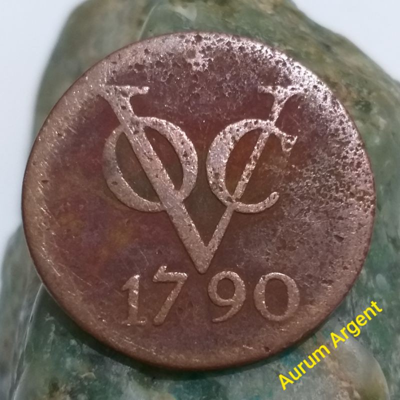 Jual S^VOC.8-- 1 PC KOIN TEMBAGA KUNO ASLI 2 DOIT VOC TH 1790 ...