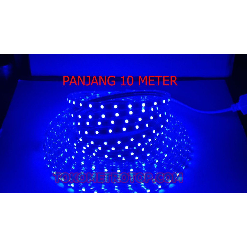 Jual Lampu Led Strips Lampu Selang 5050 BIRU (10Meter) | Shopee Indonesia