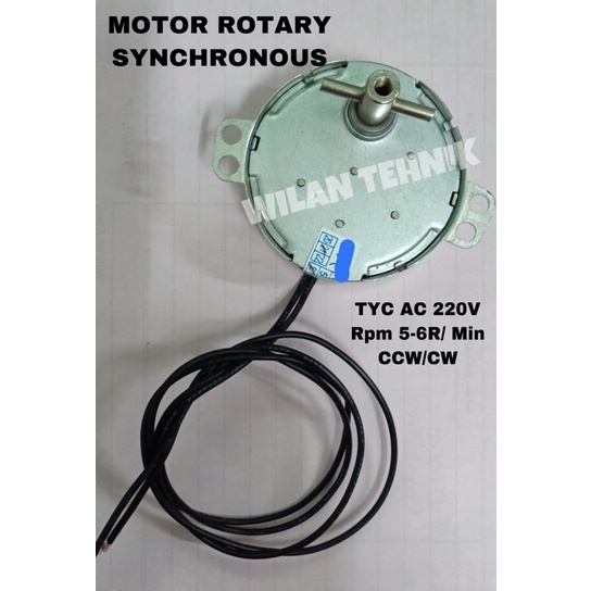 Jual MOTOR ROTARY SYNCHRONOUS KIPAS ANGIN UNIVERSAL TYD AC 220V TERBAIK ...