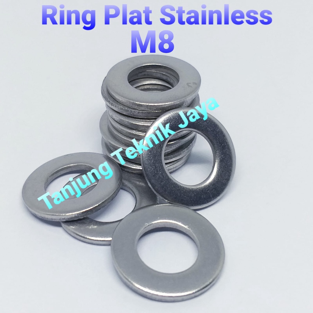 Jual Ring Plat Stainless M8/ Ring Plat Stainlis M8/ Ring Plat Stenlis M8 sus 304 murah | Shopee ...