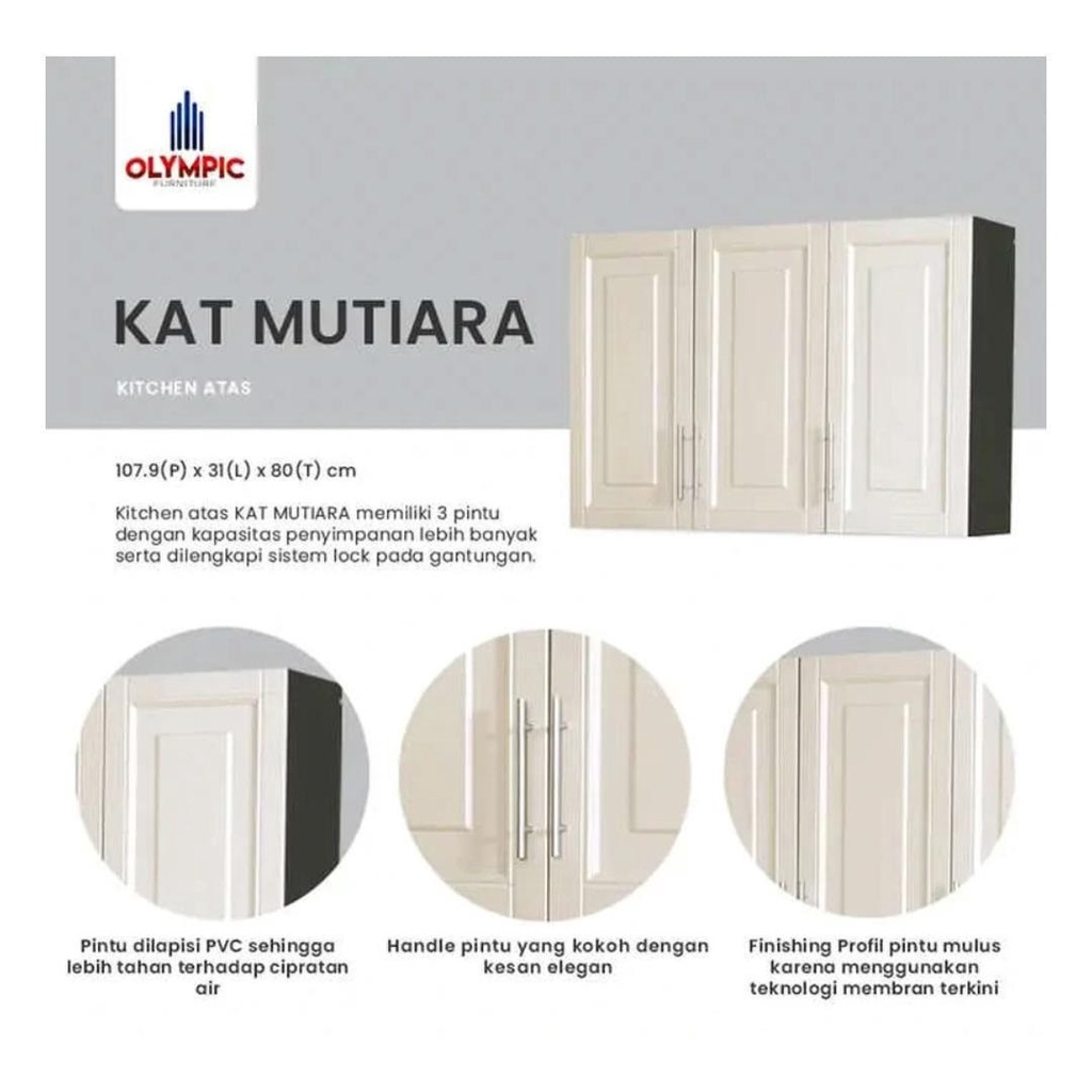 Jual Lemari Dapur Gantung/Kitchen Set OLYMPIC KAT-MUTIARA Molek ...