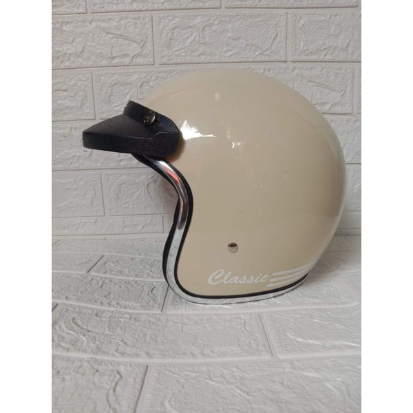 Jual List Chrome Helm Classic retro cargloss universal | Shopee Indonesia