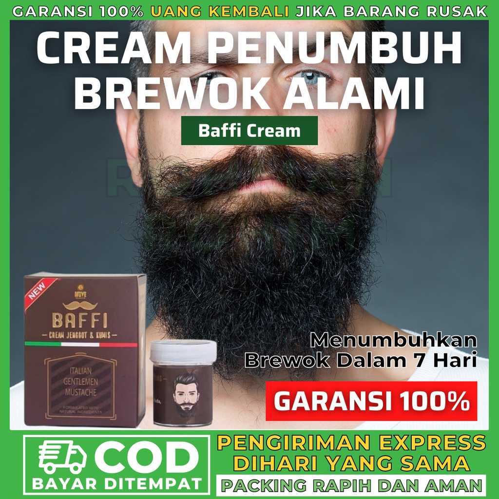 Jual Penumbuh Brewok Alis Kumis Jenggot Baffi Cream Pria Jambang ...