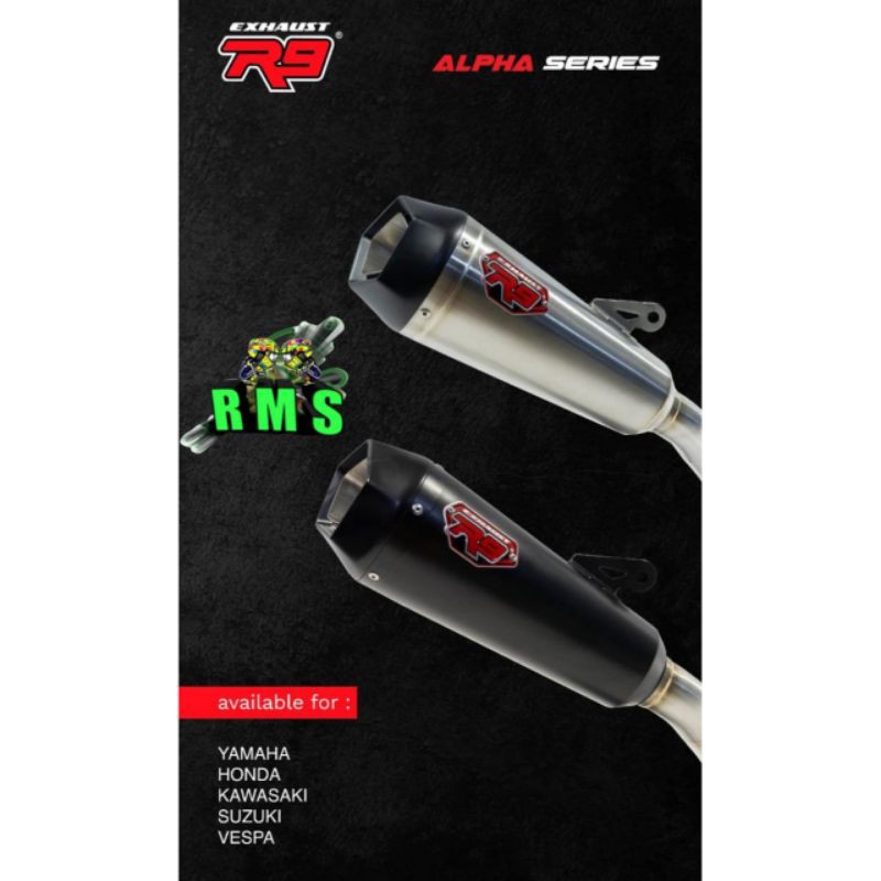 Jual knalpot r9 new alpha series ninja250 fi cbr250 rr r25 mt25 ...