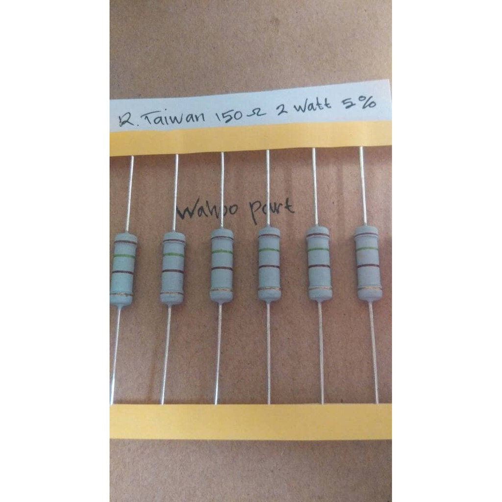 Jual Resistor 150 ohm Taiwan 2 watt | Shopee Indonesia