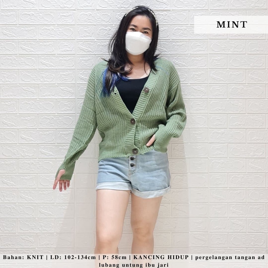 Jual 3784 fai knit cardi outer rajut cardigan premium | Shopee Indonesia