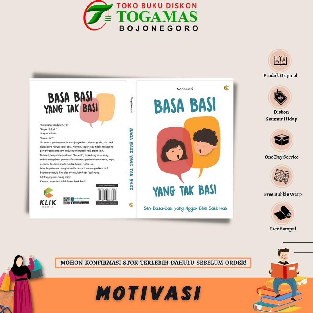 Jual READY//BASA BASI YANG TAK BASI : Seni Basa Basi yang Nggak Bikin ...