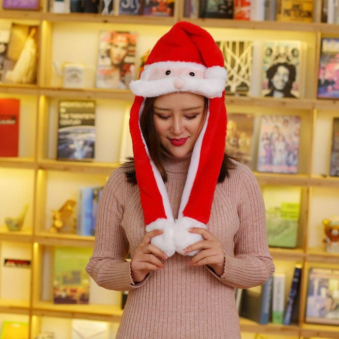 Jual emyli-tp-100 topi santa hat dancing topi santa claus hat led bunny ...