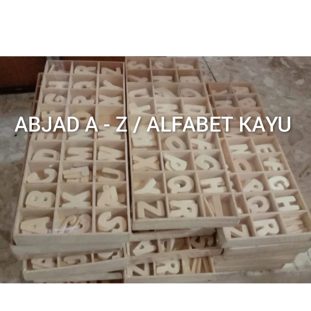 Jual ABJAD KAYU UNTUK DIY | HURUF KAYU | Shopee Indonesia